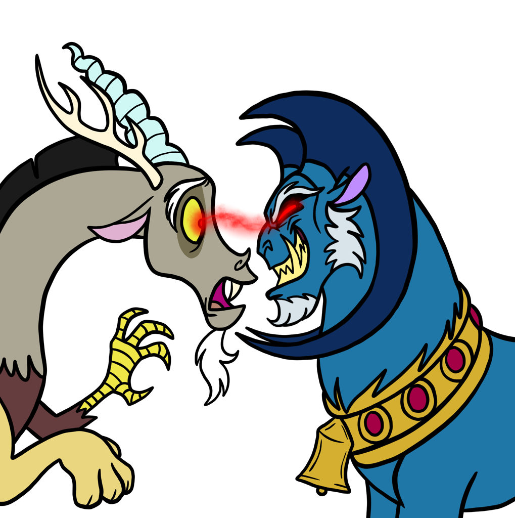 #3475271 - safe, artist:melspyrose1998, discord, grogar, draconequus ...