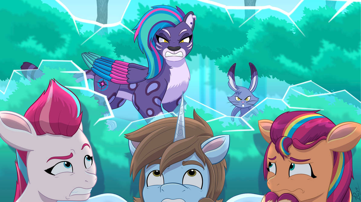 #3455912 - safe, artist:koolfrood, allura, sunny starscout, twitch ...