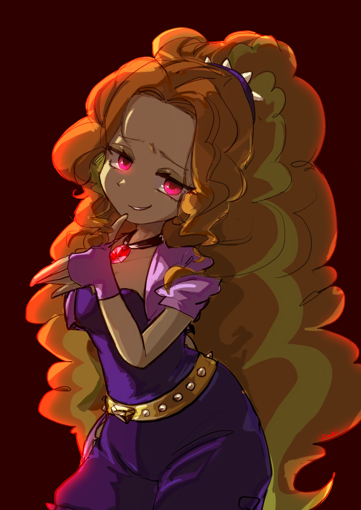 #3456306 - safe, artist:izuchi, adagio dazzle, human, equestria girls ...
