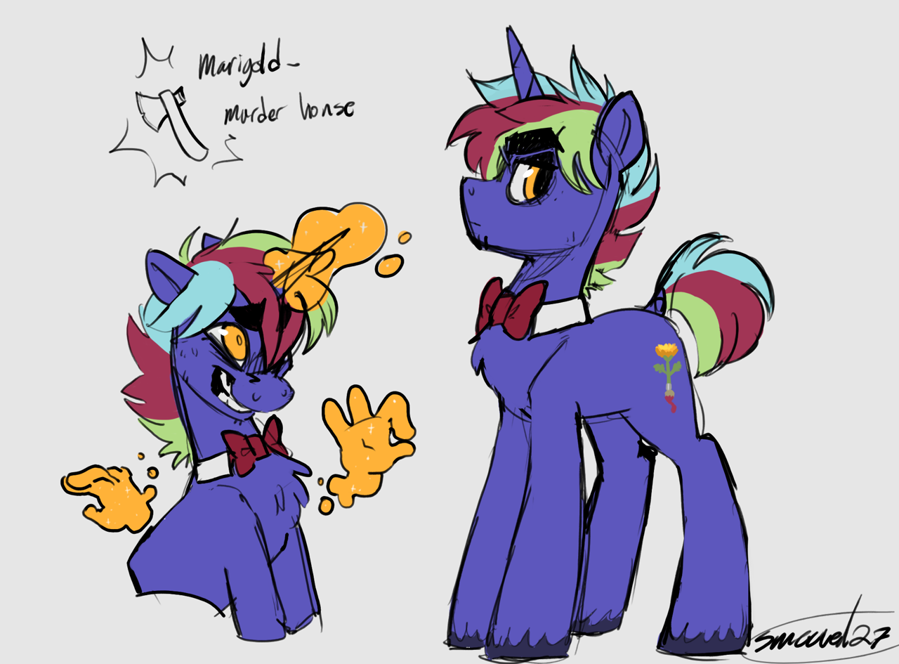 #3456506 - safe, artist:smeevel27, oc, oc only, oc:marigold fields ...