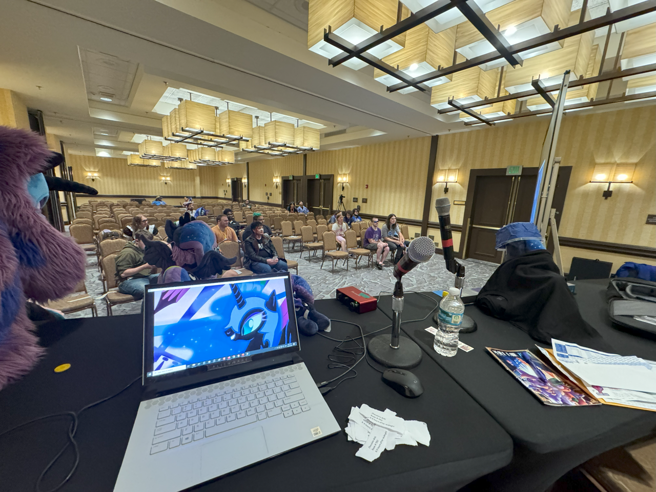 #3477640 - safe, nightmare moon, human, mare fair, computer, convention ...