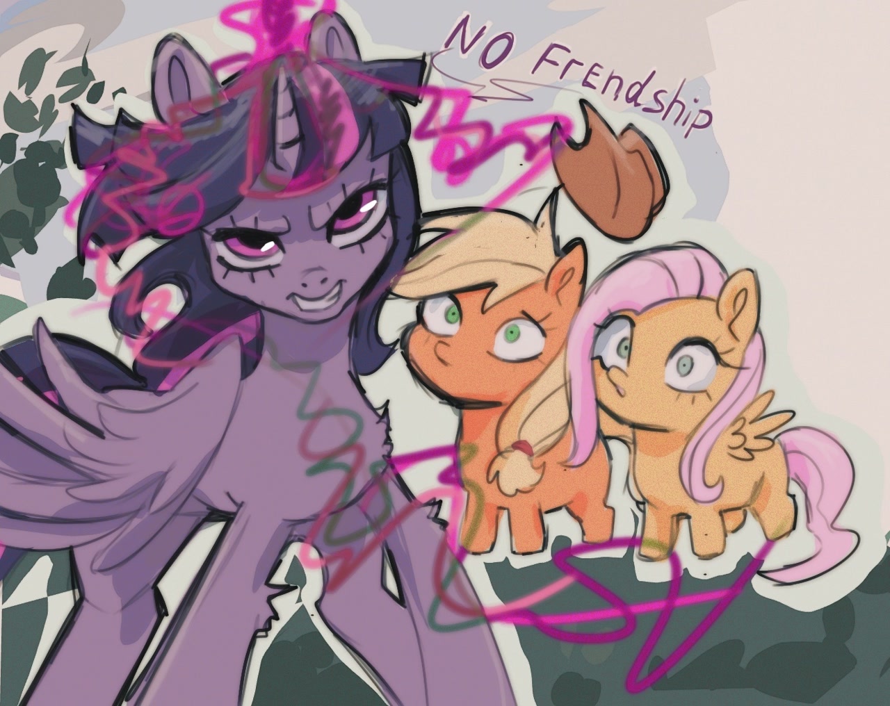 #3485558 - safe, artist:k_lash147, applejack, fluttershy, twilight ...