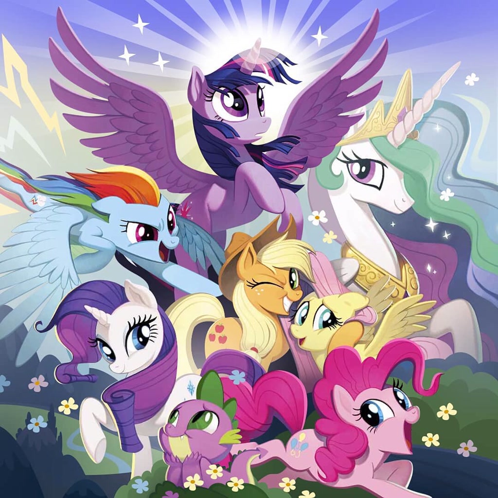 #3486674 - safe, gameloft, applejack, fluttershy, pinkie pie, princess ...