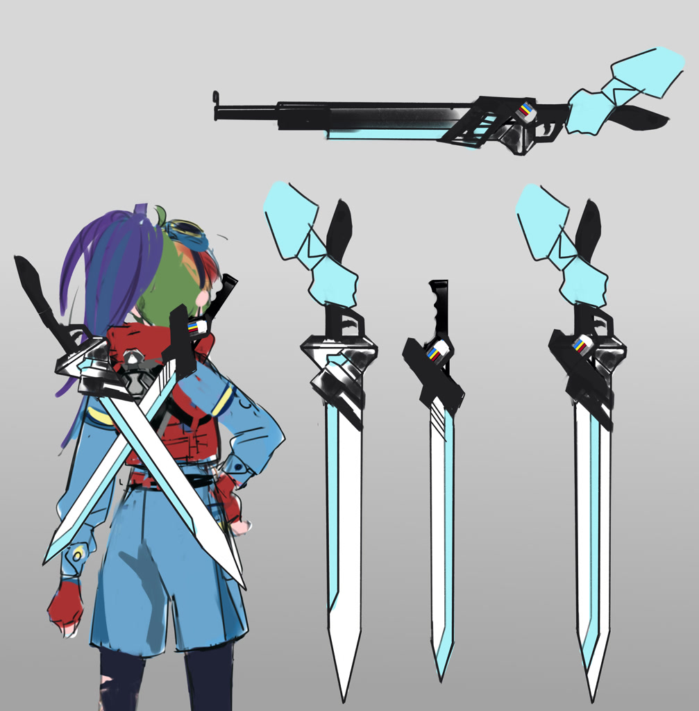 #3486780 - safe, artist:卯卯七, rainbow dash, human, g4, clothes, female ...