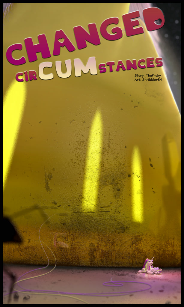 #3486782 - suggestive, artist:skribbler84, princess cadance, alicorn, comic:changed ...