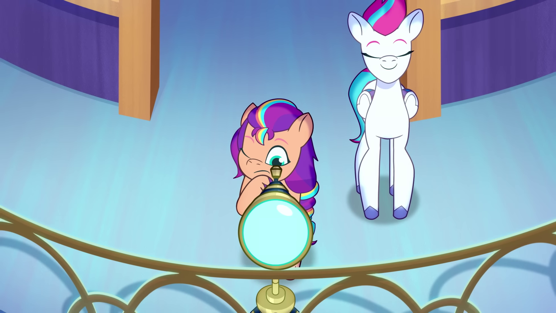 #3487320 - safe, screencap, sunny starscout, zipp storm, earth pony ...