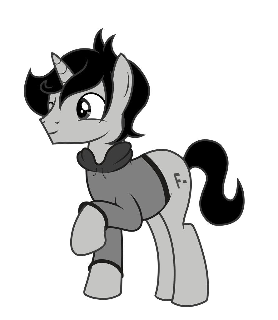 #3487366 - safe, artist:alicesponycorner, oc, oc only, pony, unicorn, eff minus, hood, horn ...