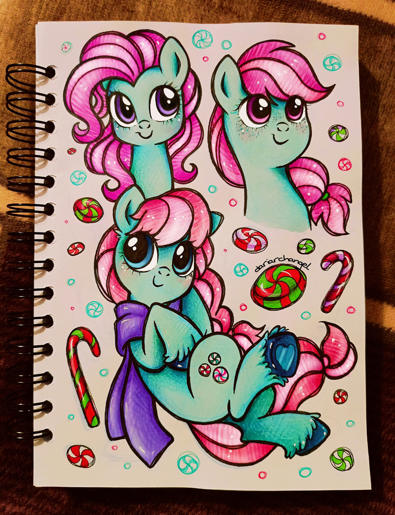 #3488289 - safe, artist:dariarchangel, minty, minty (g4), minty (g5 ...