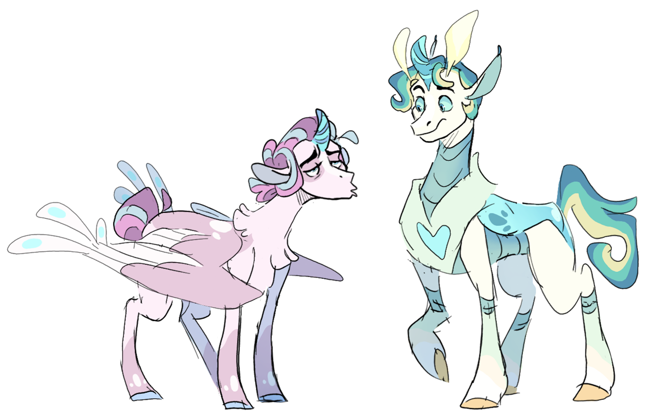 #3489199 - safe, artist:baylard, princess flurry heart, oc, oc:mimic (baylard), alicorn ...