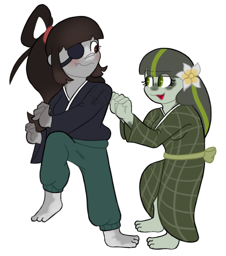 #3490613 - safe, artist:minty25, oc, oc only, oc:ohasu, oc:sawa ...