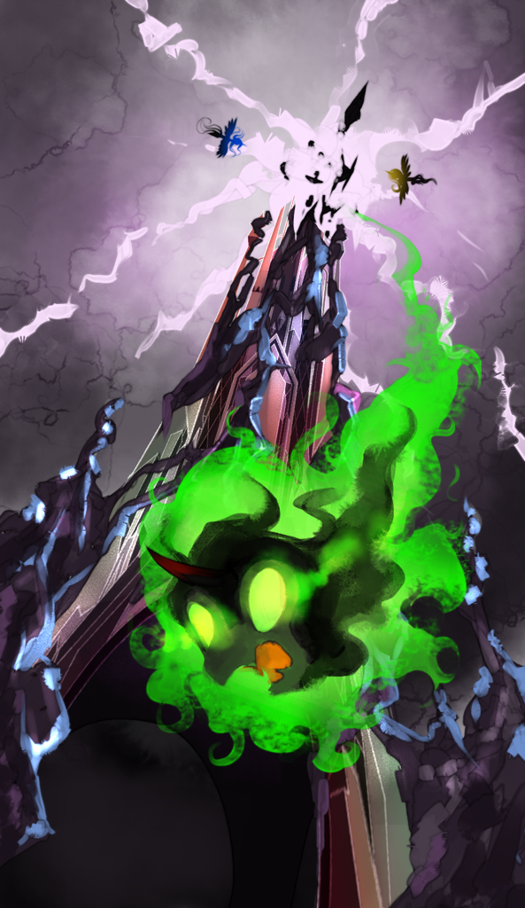 #3479082 - safe, artist:gashiboka, king sombra, princess celestia ...