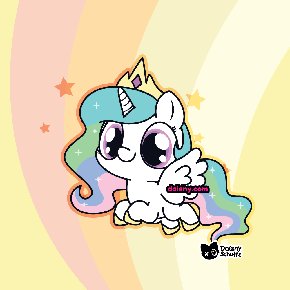 #3479158 - safe, artist:daieny, princess celestia, alicorn, pony, g4 ...