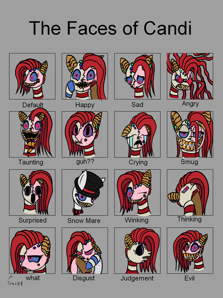 #3493400 - semi-grimdark, artist:ponie pie, oc, oc:candymare, original ...