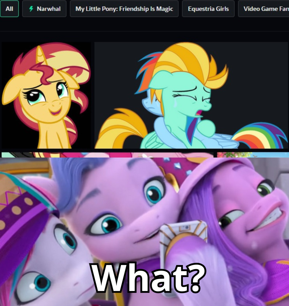 #3493539 - safe, artist:tom artista, edit, edited screencap, screencap, lightning dust, pipp ...