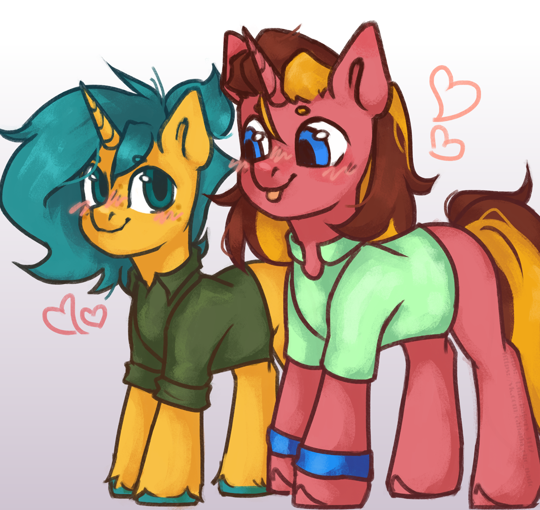 #3494997 - safe, artist:хлебушек, oc, oc only, oc:drew dru, oc:wry bell ...