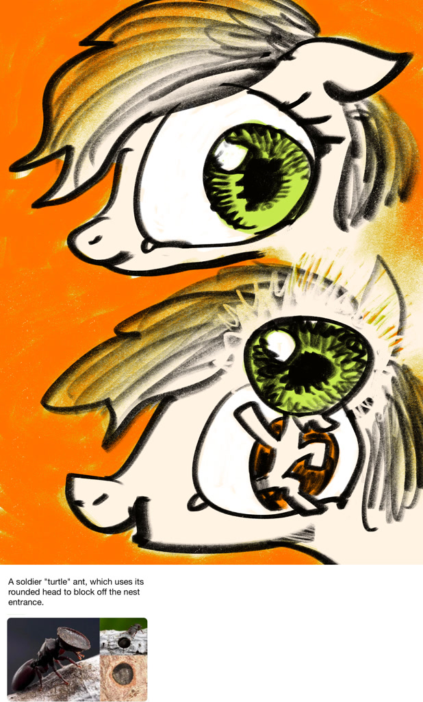 #3495411 - safe, artist:ja0822ck, oc, oc only, ant, insect, pony ...