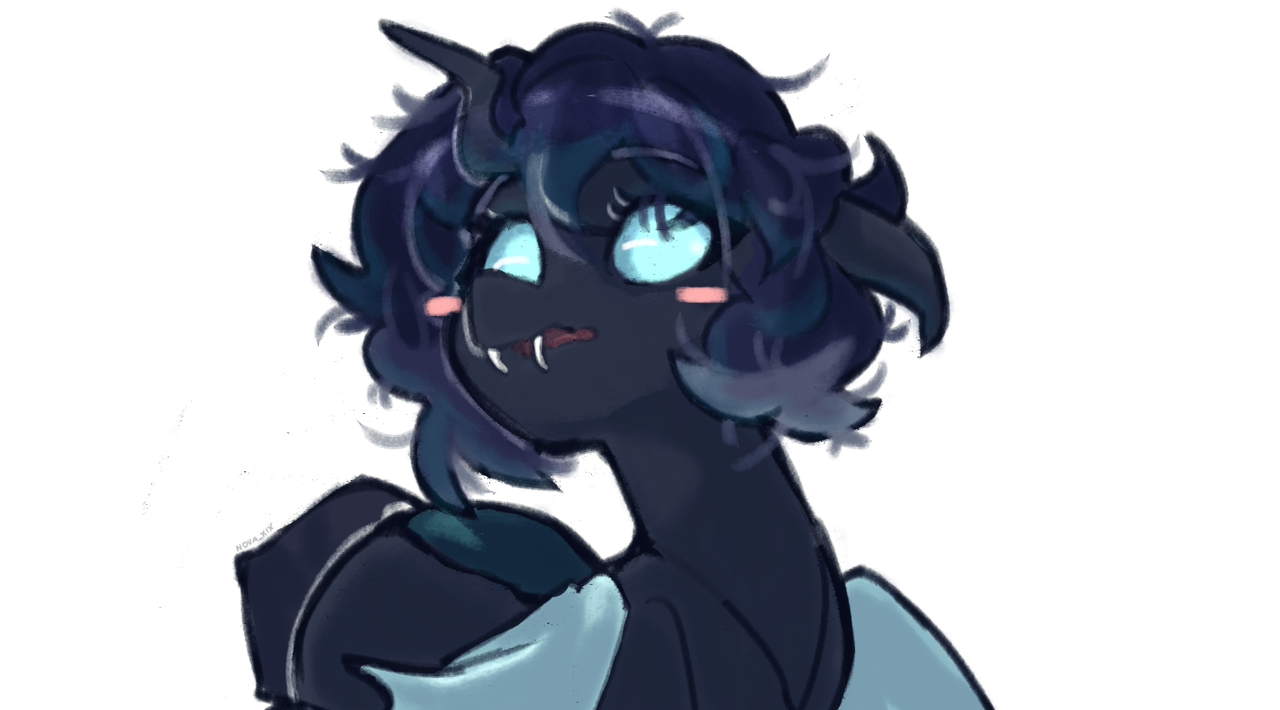 #3480175 - safe, artist:nova19, oc, oc only, oc:echo praxia, changeling, pony, blushing ...