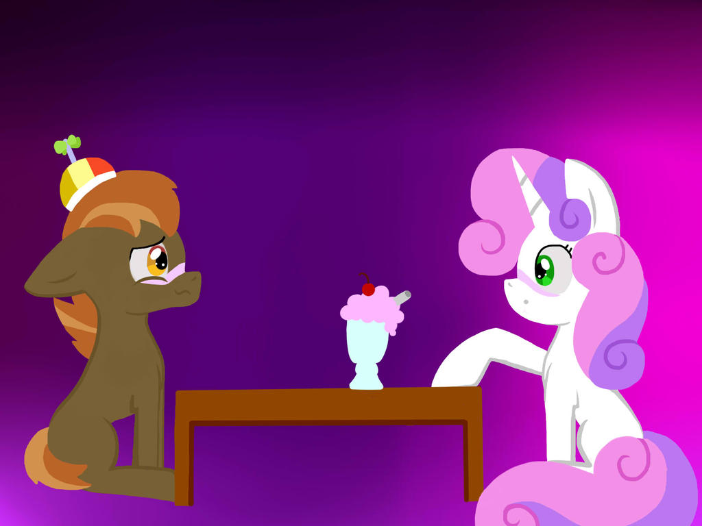 #3484228 - safe, artist:iliekferret, button mash, sweetie belle, earth ...