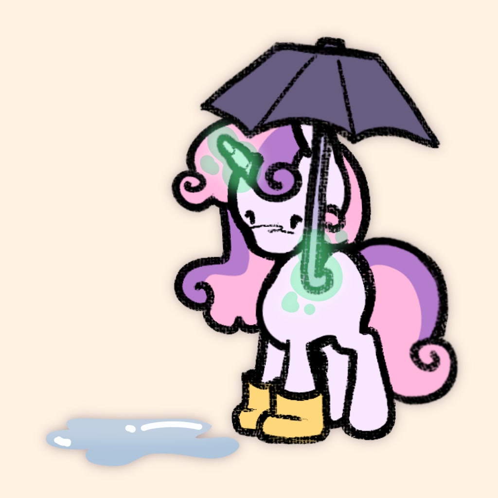 #3499368 - safe, artist:dummbeez, sweetie belle, pony, unicorn, g4 ...
