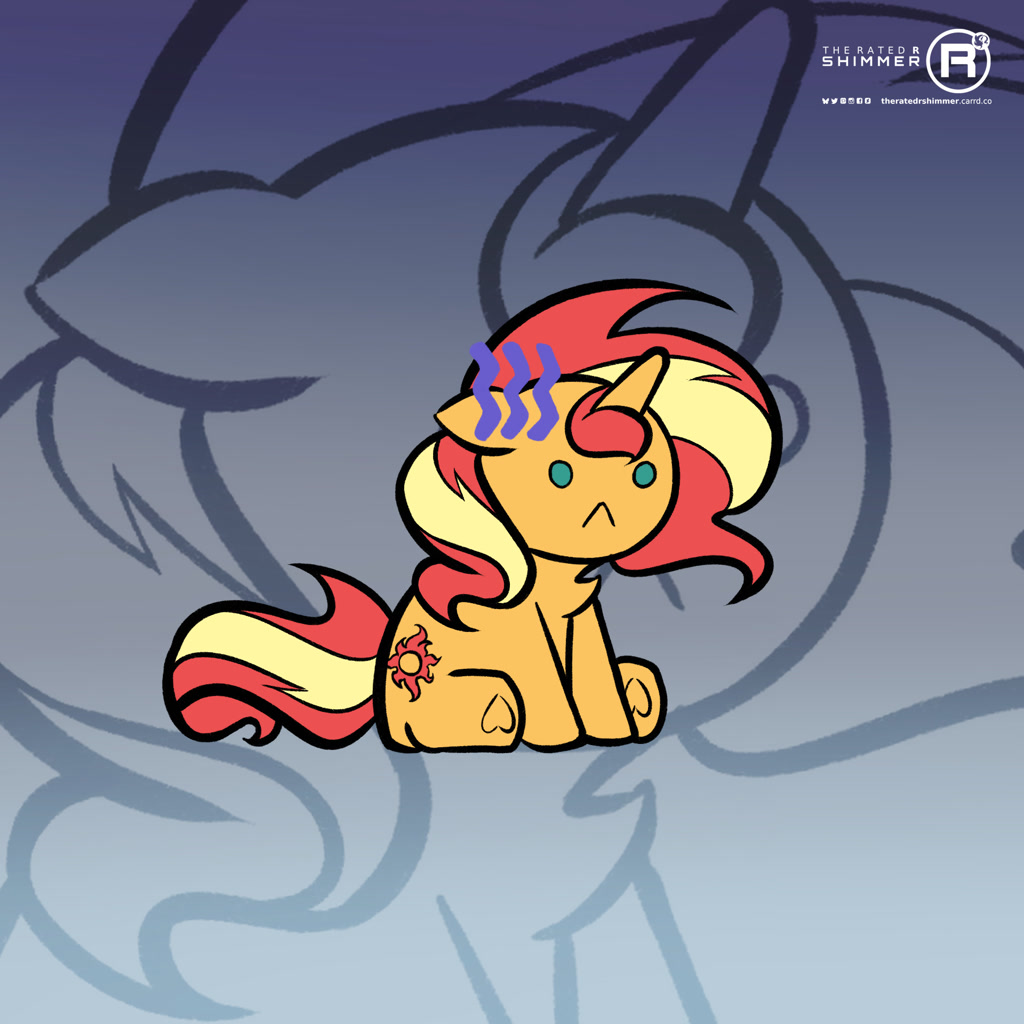#3506592 - safe, artist:theratedrshimmer, sunset shimmer, pony, unicorn ...