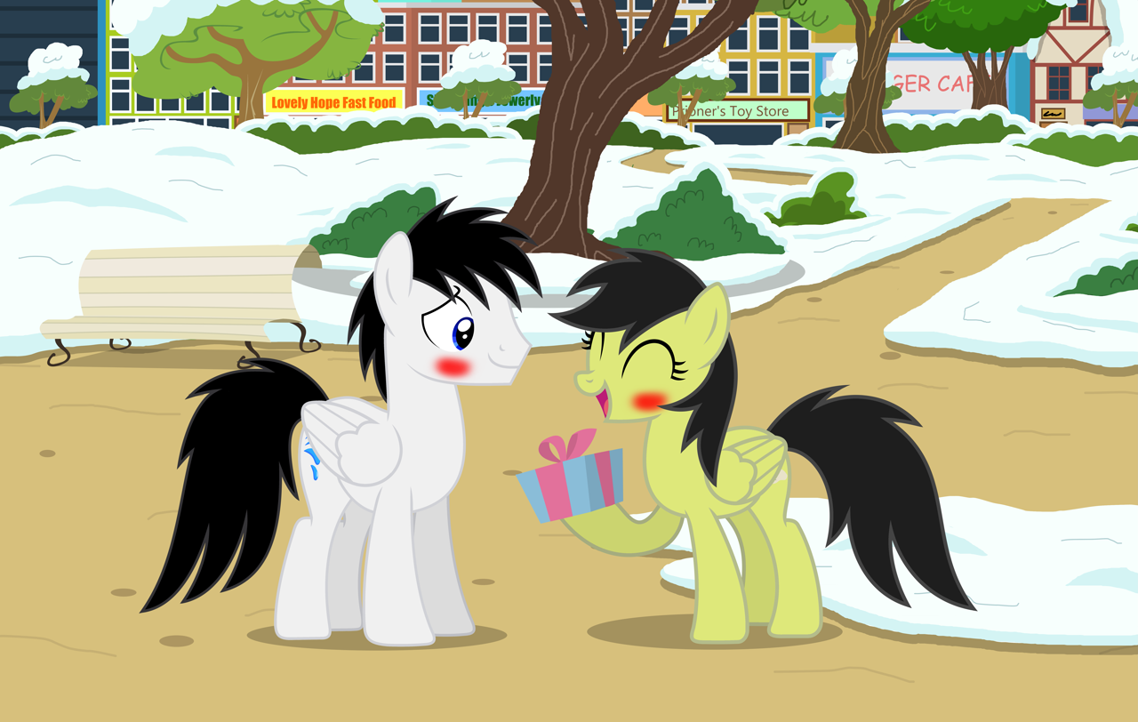 #3507538 - safe, artist:mickey1909, oc, oc:sadie park, oc:shane park, pegasus, g4 - Derpibooru