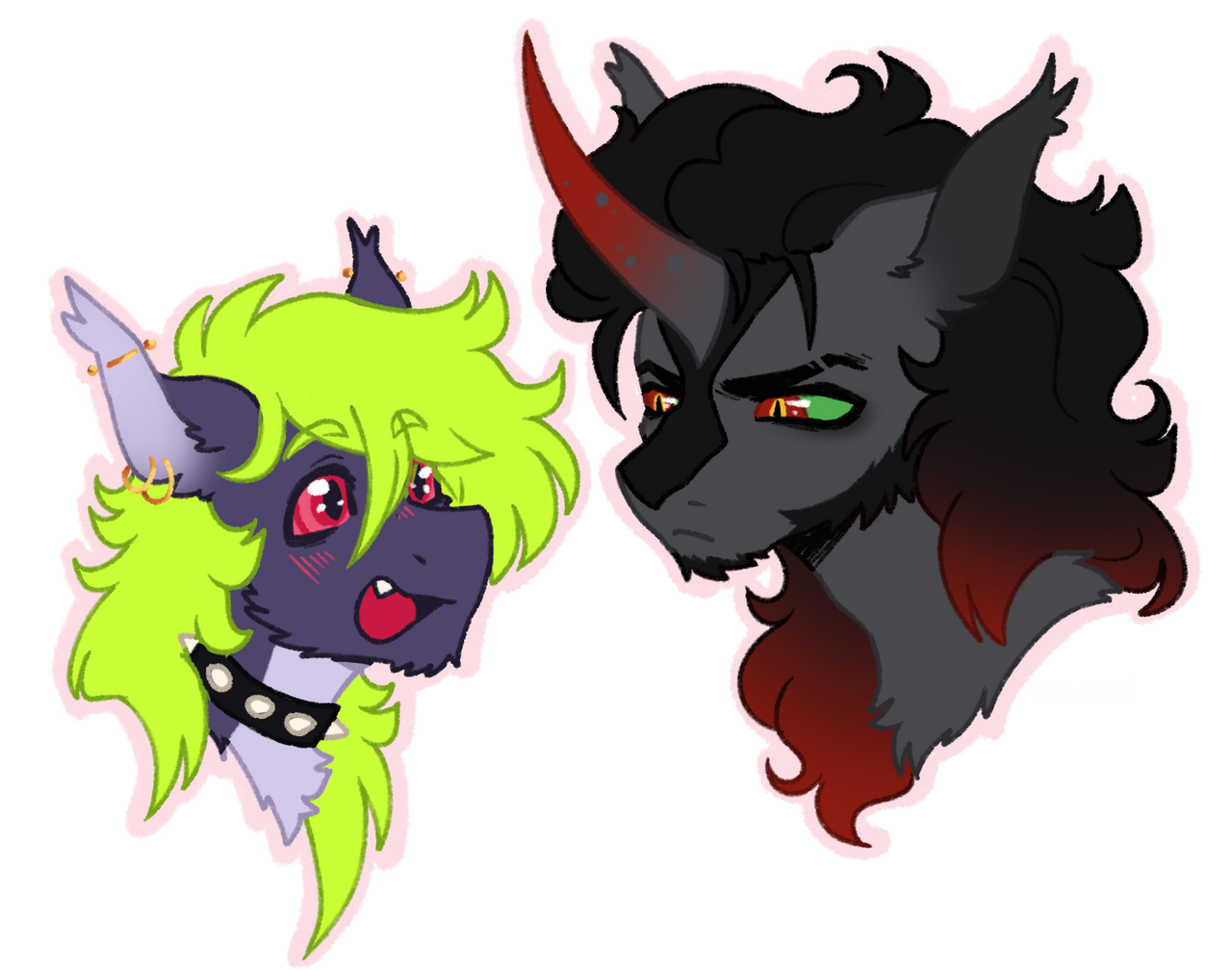 #3508815 - safe, artist:kazmuun, king sombra, oc, oc:neo, bat pony ...