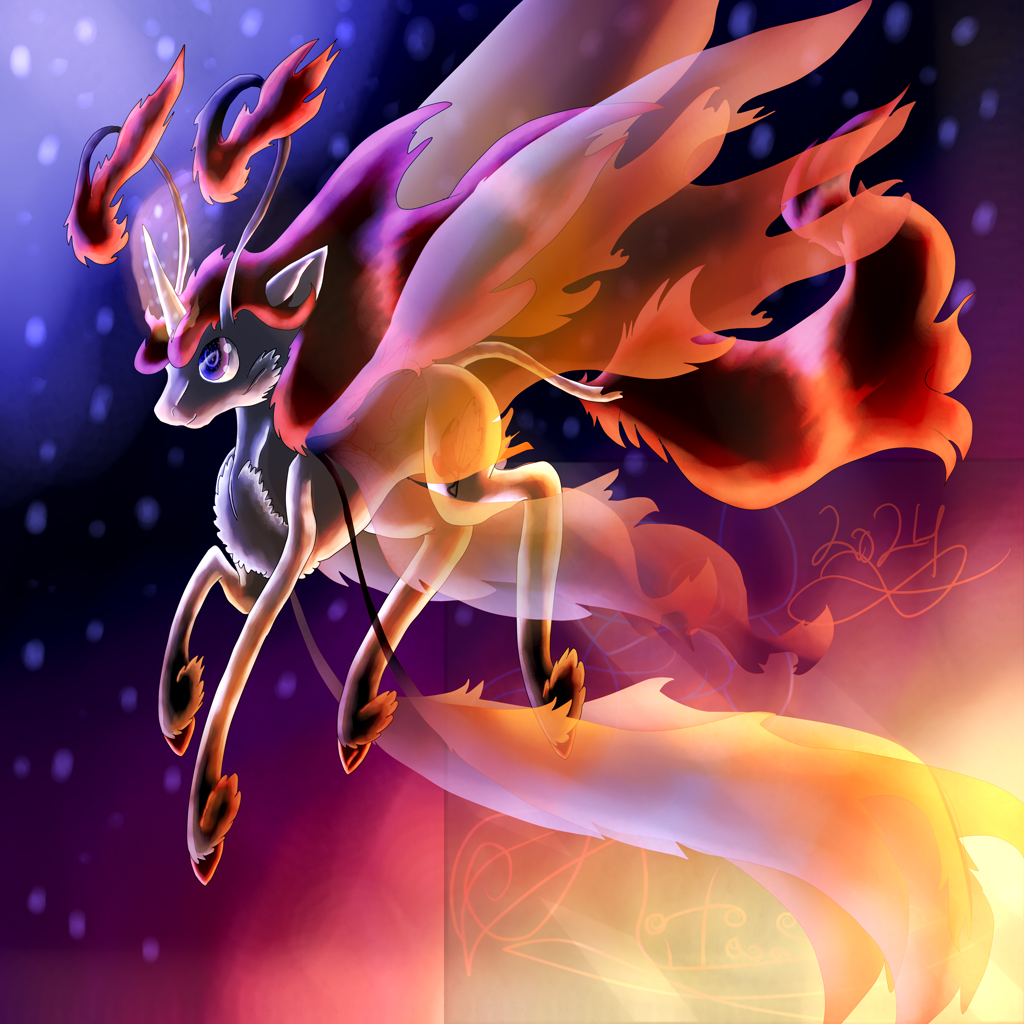 #3509105 - safe, artist:florarena-kitasatina/dragonborne fox, oc, oc ...