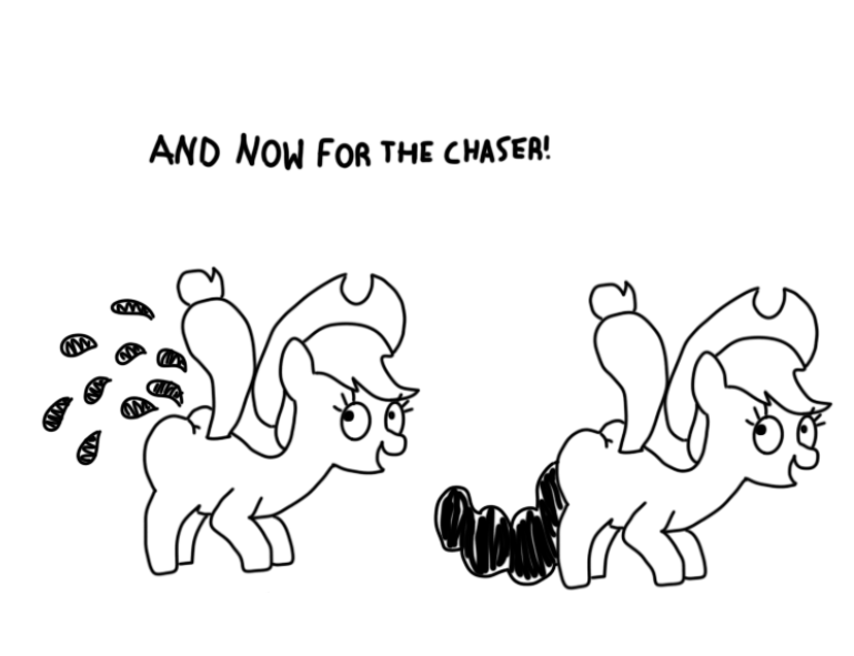 #3510841 - questionable, applejack, earth pony, pony, g4, fetish, poop ...