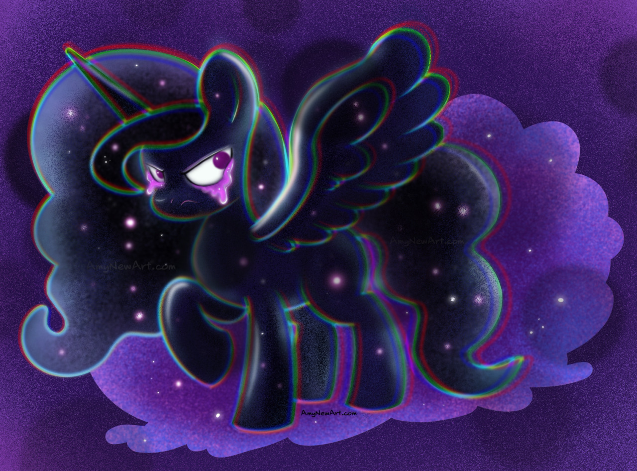 #3511370 - safe, artist:amynewblue, nightmare moon, princess luna ...