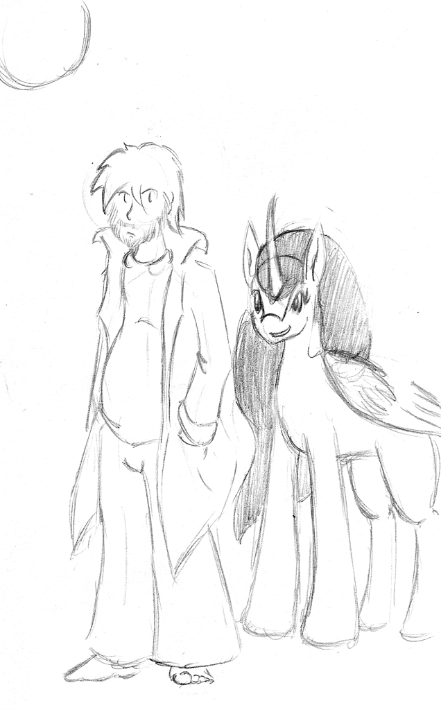 #3500032 - safe, artist:maxsilverfox, nightmare moon, alicorn, human ...