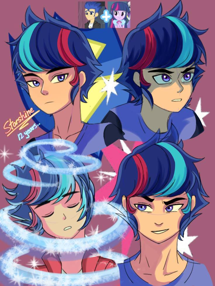 #3500055 - safe, artist:paracetamolnavo30, flash sentry, twilight ...