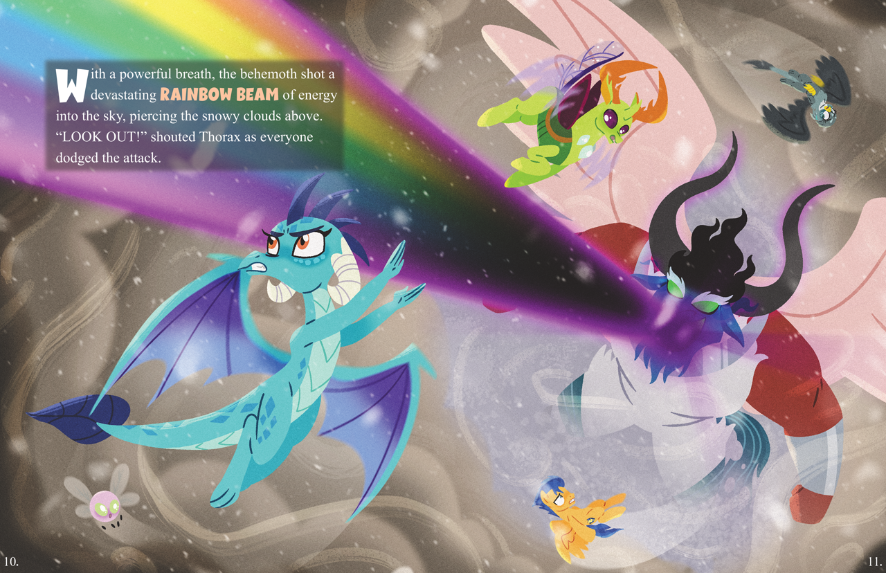 #3500355 - safe, artist:bearmation, flash sentry, gabby, princess ember ...