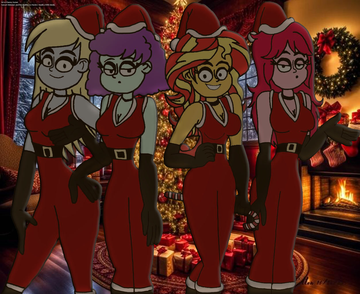 #3512583 - safe, artist:rdj1995, blueberry pie, derpy hooves, raspberry ...