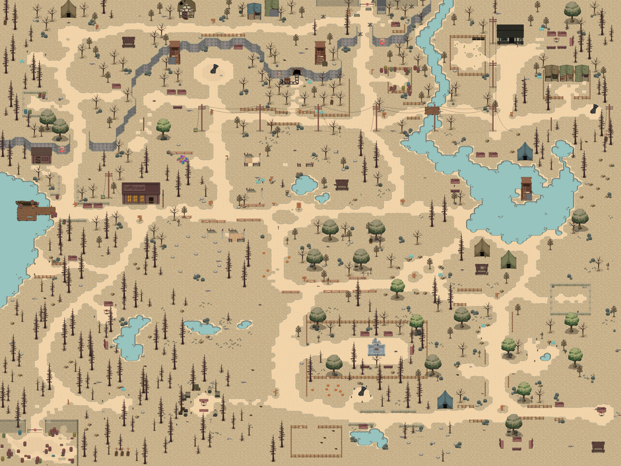 #3514408 - semi-grimdark, ashes town, pony town, map - Derpibooru