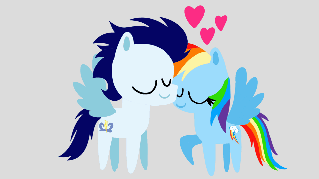 #3515822 - safe, artist:mlplary6, rainbow dash, soarin', pegasus, pony ...