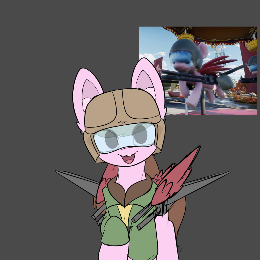 #3516686 - safe, alternate version, artist:sodapop sprays, oc, oc only, oc:pyoni, oc:warthunder ...