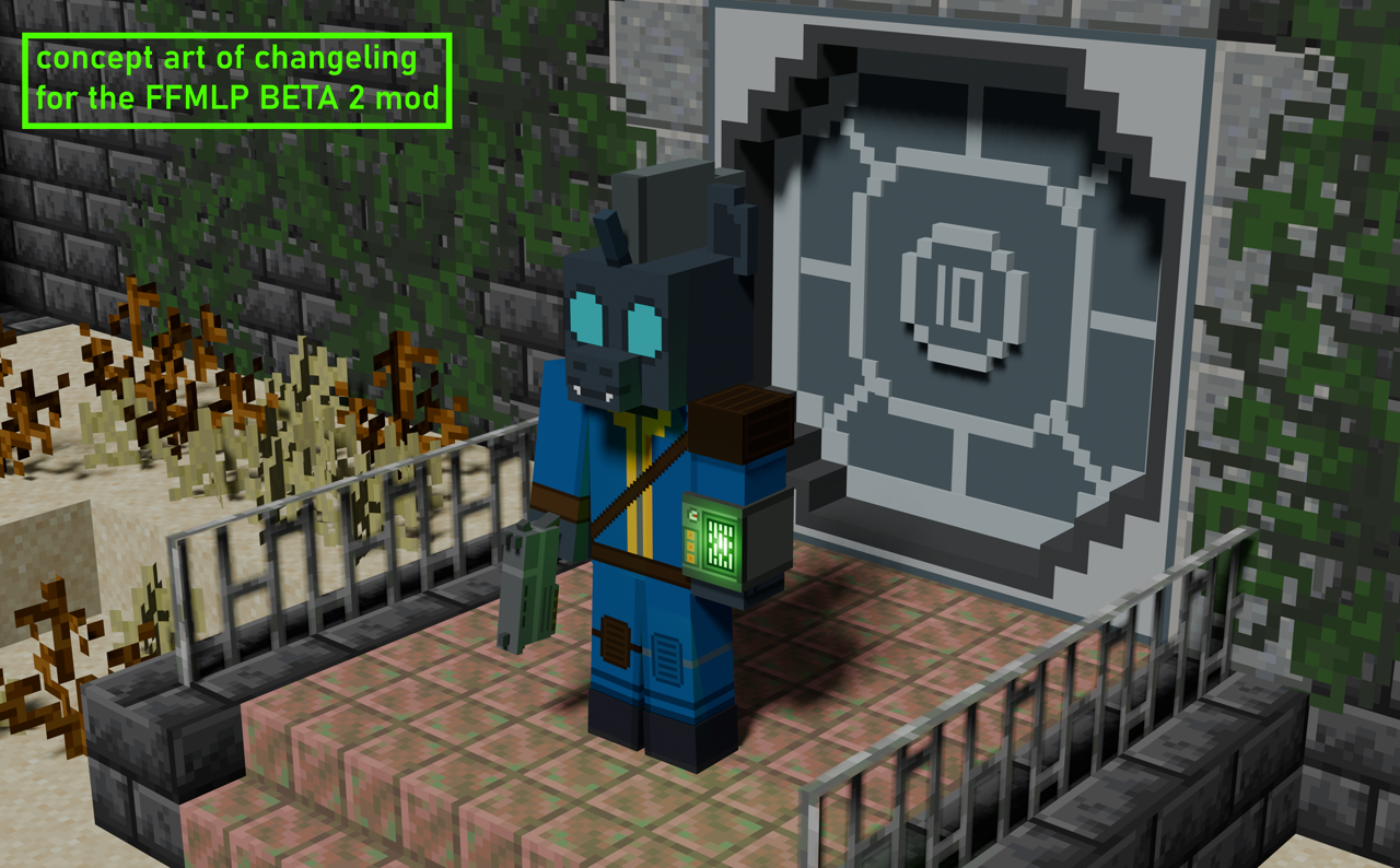 #3517001 - safe, artist:mint pill, oc, oc only, changeling, anthro, fallout equestria ...