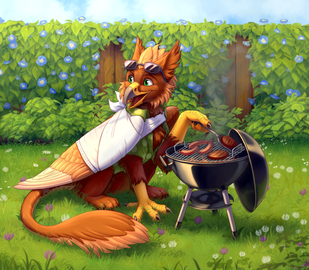 #3517214 - safe, artist:mihoku-san, oc, oc only, oc:pavlos, griffon ...