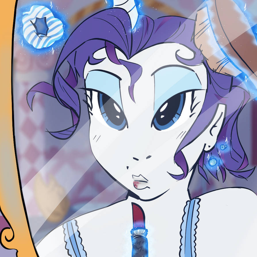 #3501137 - safe, artist:0liiver, rarity, human, applejack's hat, beauty ...