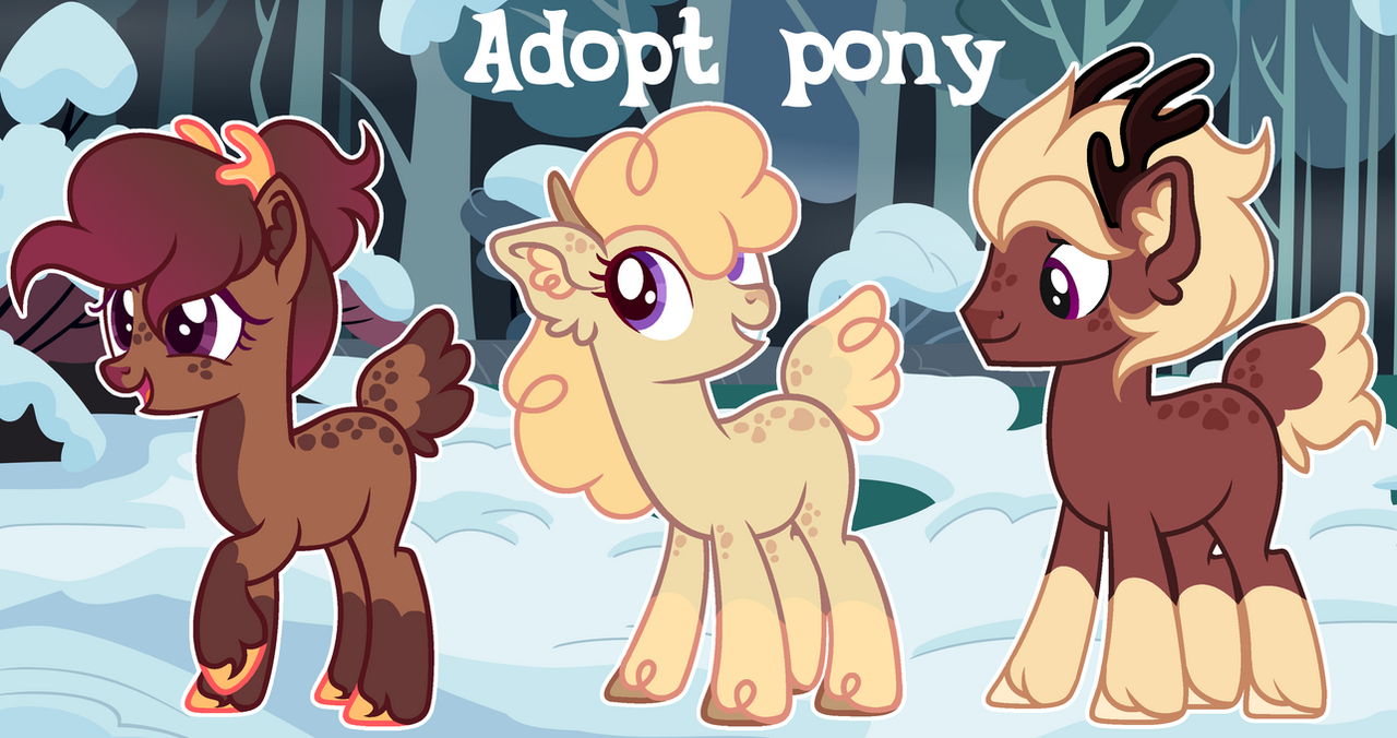 #3501521 - safe, artist:vi45, oc, oc only, unnamed oc, deer, reindeer, coat markings, colored ...