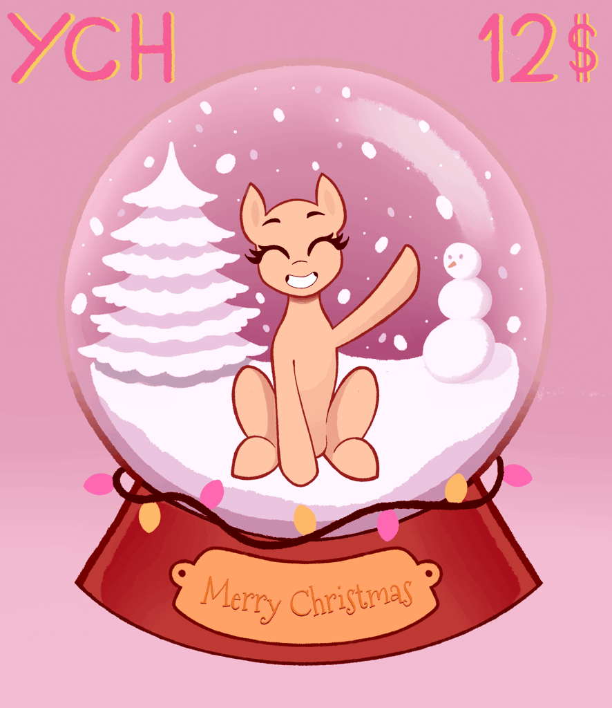 #3503379 - safe, artist:waffletheheadmare, animated, christmas, christmas lights, commission ...