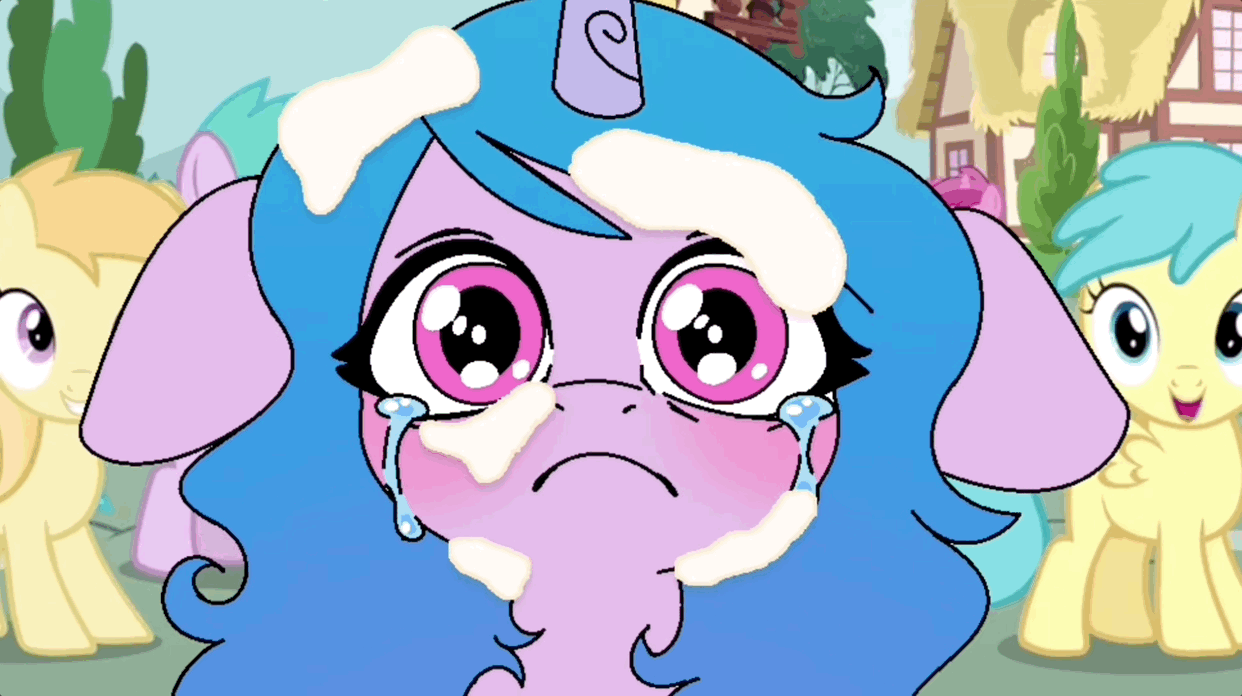 #3503399 - safe, artist:tamers12345, aura (g4), izzy moonbow, noi ...