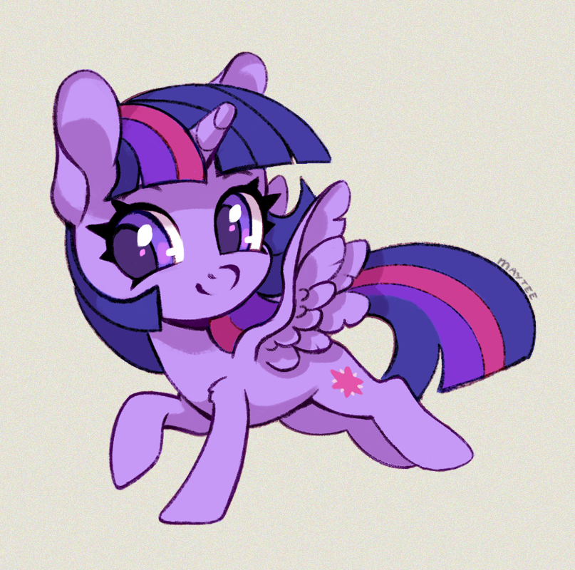 #3503547 - safe, artist:maytee, twilight sparkle, alicorn, pony, g4 ...