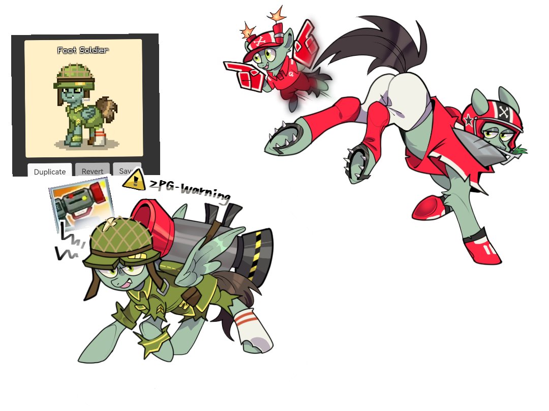 #3503615 - safe, artist:magneteroo, earth pony, pegasus, pony, undead ...