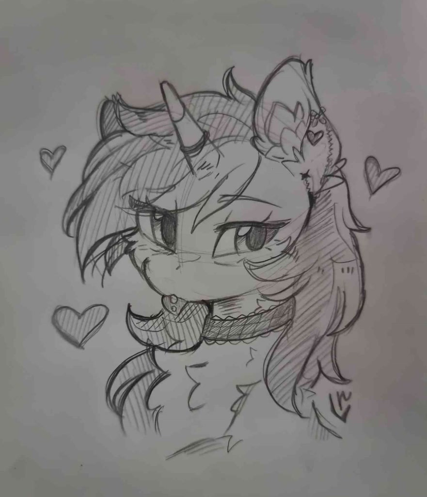 #3504625 - safe, artist:lunylin, oc, oc only, oc:skivvy, pony, unicorn ...