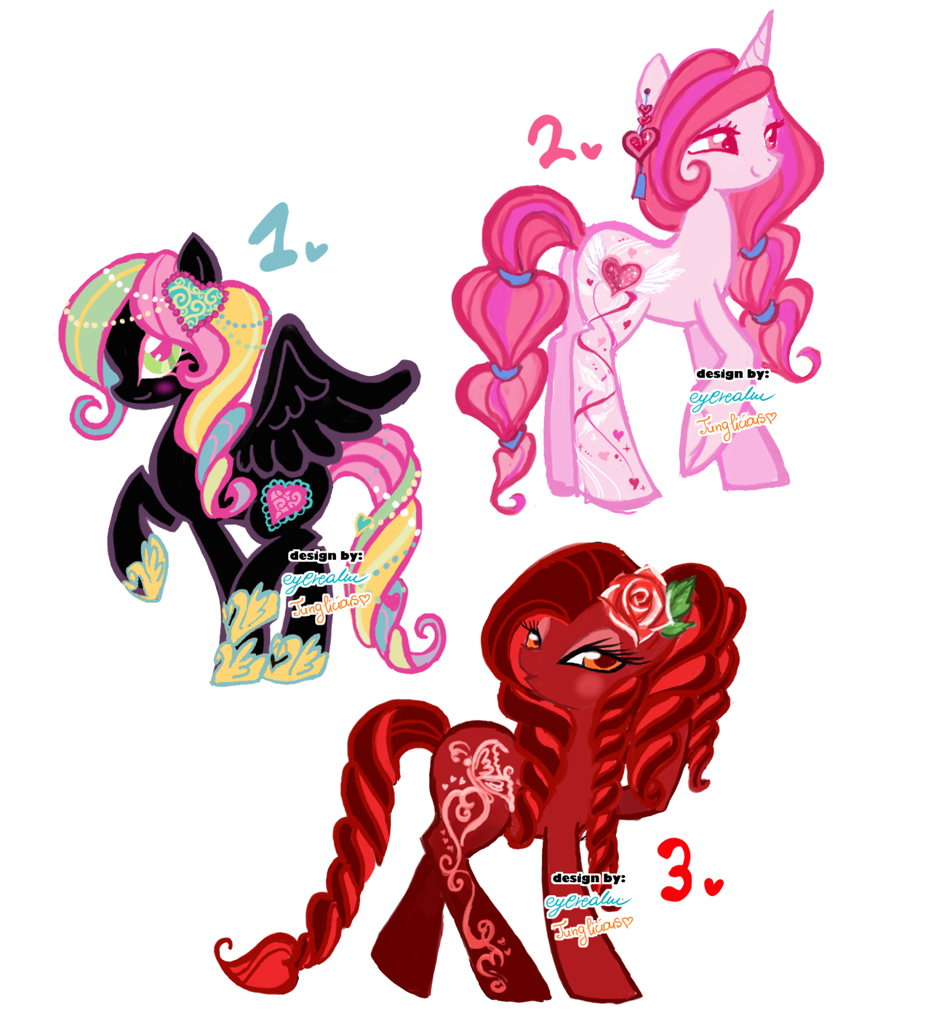 #3299703 - safe, artist:eyerealm, artist:junglicious64, oc, oc only, oc:agape, oc:amour rosette ...