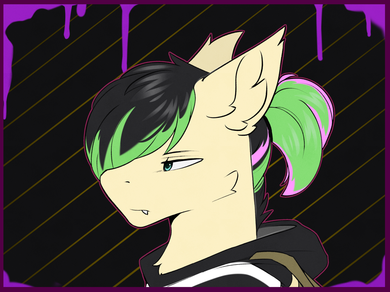 #3300444 - safe, artist:snowstormbat, oc, oc:harmonic tune, bat pony ...