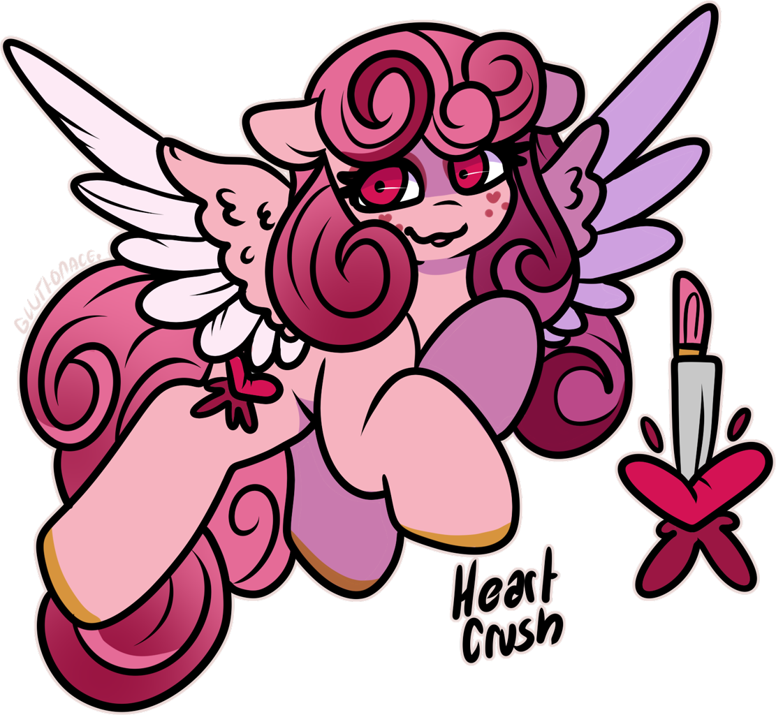 #3302237 - safe, artist:gluttonace, oc, oc only, oc:heart crush ...