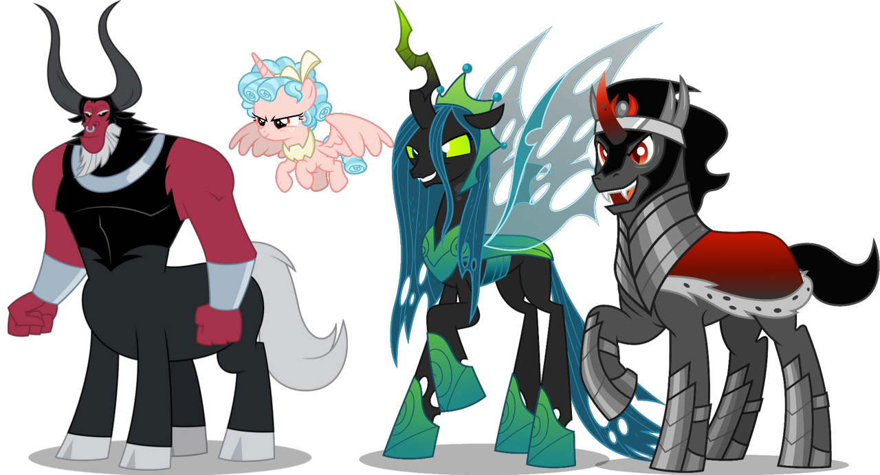 #3302343 - safe, artist:fruft, editor:cutler1228, cozy glow, king ...