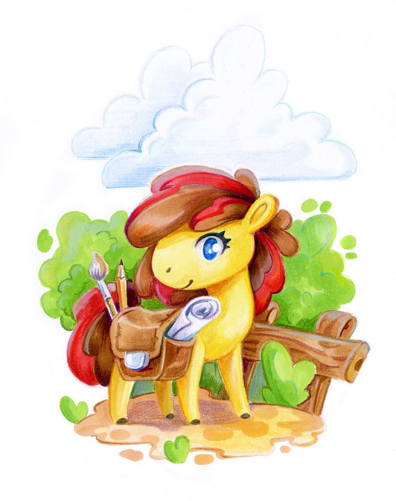 #3302546 - safe, artist:maytee, oc, oc only, oc:maytee, earth pony ...